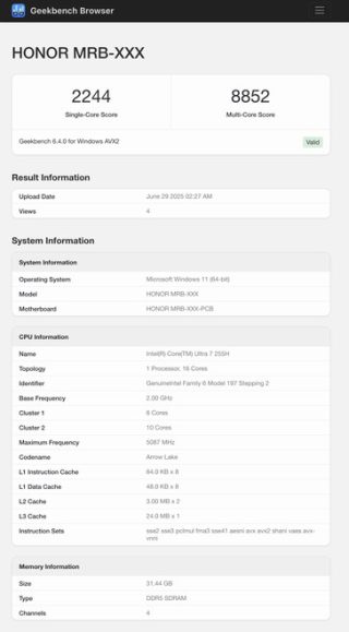 HonorからCore Ultra 7 255H搭載の14インチノートPCが7月に登場！性能面にはやや不安も【Honor MagicBook ...