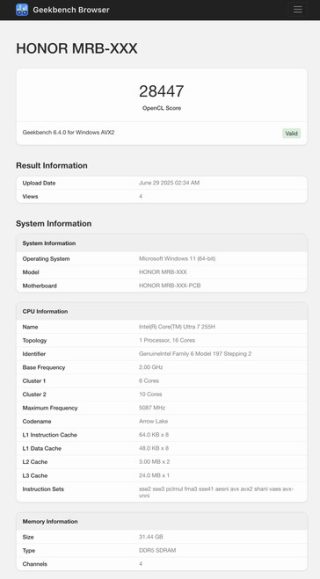 HonorからCore Ultra 7 255H搭載の14インチノートPCが7月に登場！性能面にはやや不安も【Honor MagicBook ...